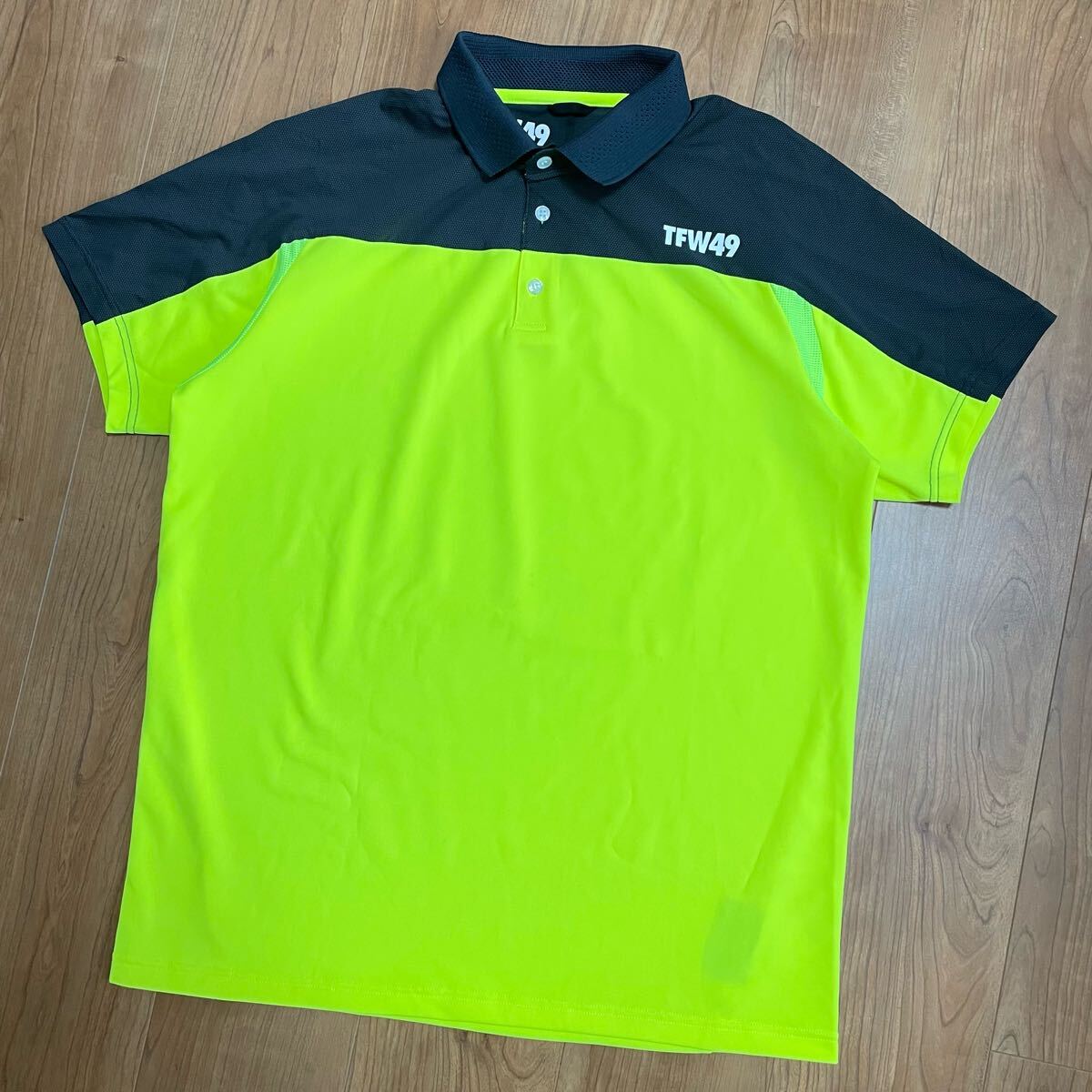 Yahoo!オークション - tfw49 ポロシャツ ブラック イエロー XL junhash...