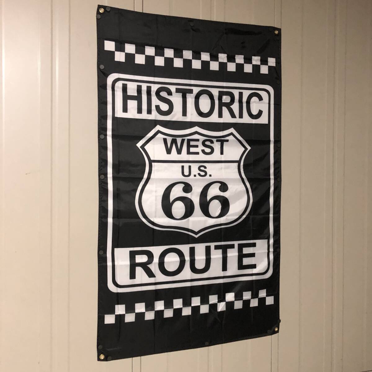 Yahoo!オークション - ガレージ装飾仕様 R04 ルート66旗 Route66 ルー...