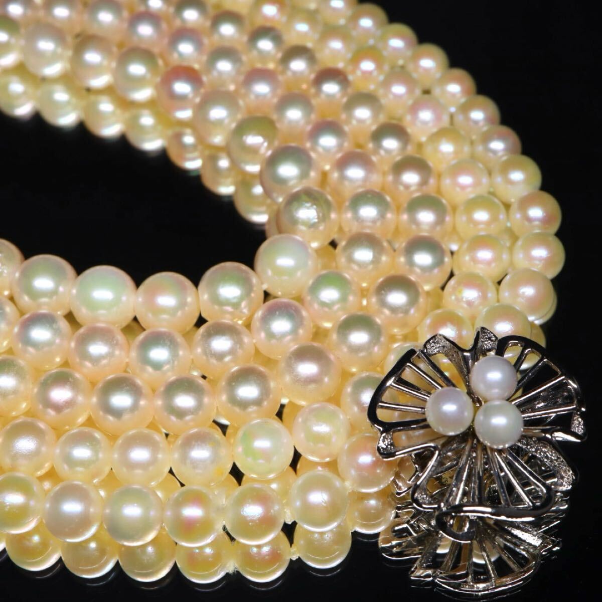 Yahoo!オークション - 【セット売り】約6.0-8.0mm珠 アコヤ本真珠ネッ...