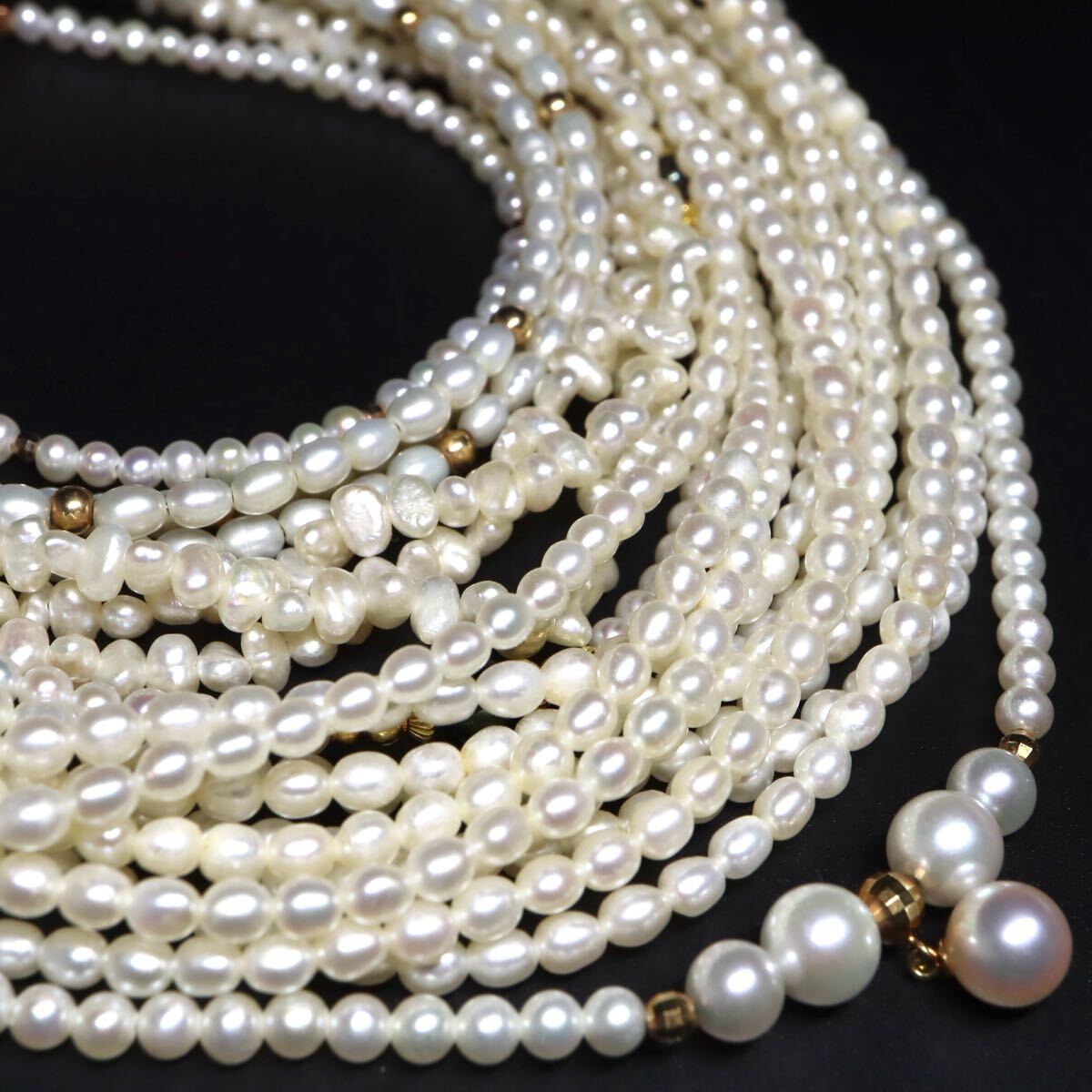 セット売り K18あり 4℃入り 本真珠ネックレス3点&ブレスレット2点&イミテーションパールネックレス1点 A 約115.5g EA6/EB1- A454(真珠)｜売買されたオークション情報 ...