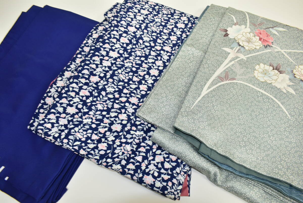 Yahoo!オークション - 【きものや】A361 すべてポリエステル 洗える着...