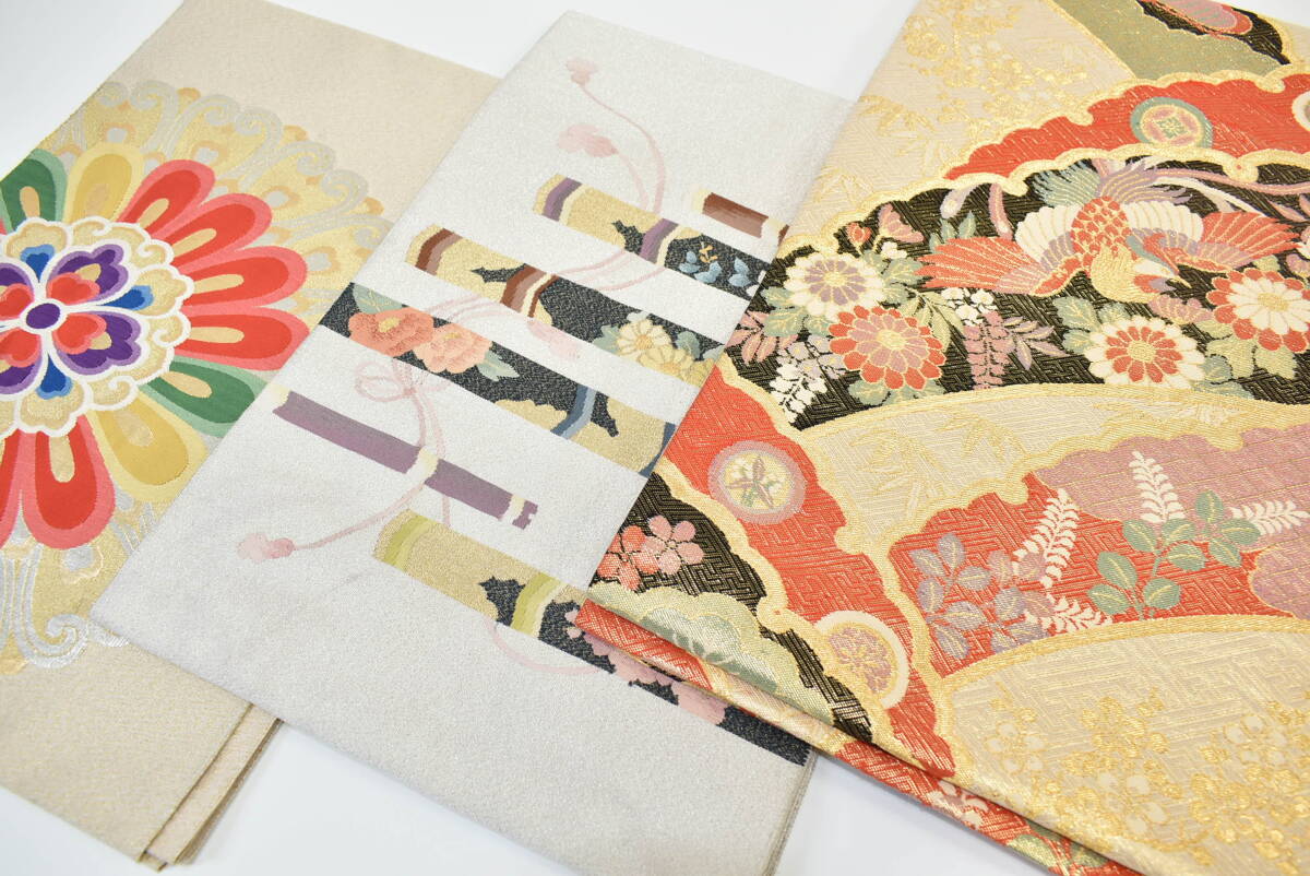 Yahoo!オークション - 【きものや】A389 すべて正絹 袋帯 六通柄 全通...