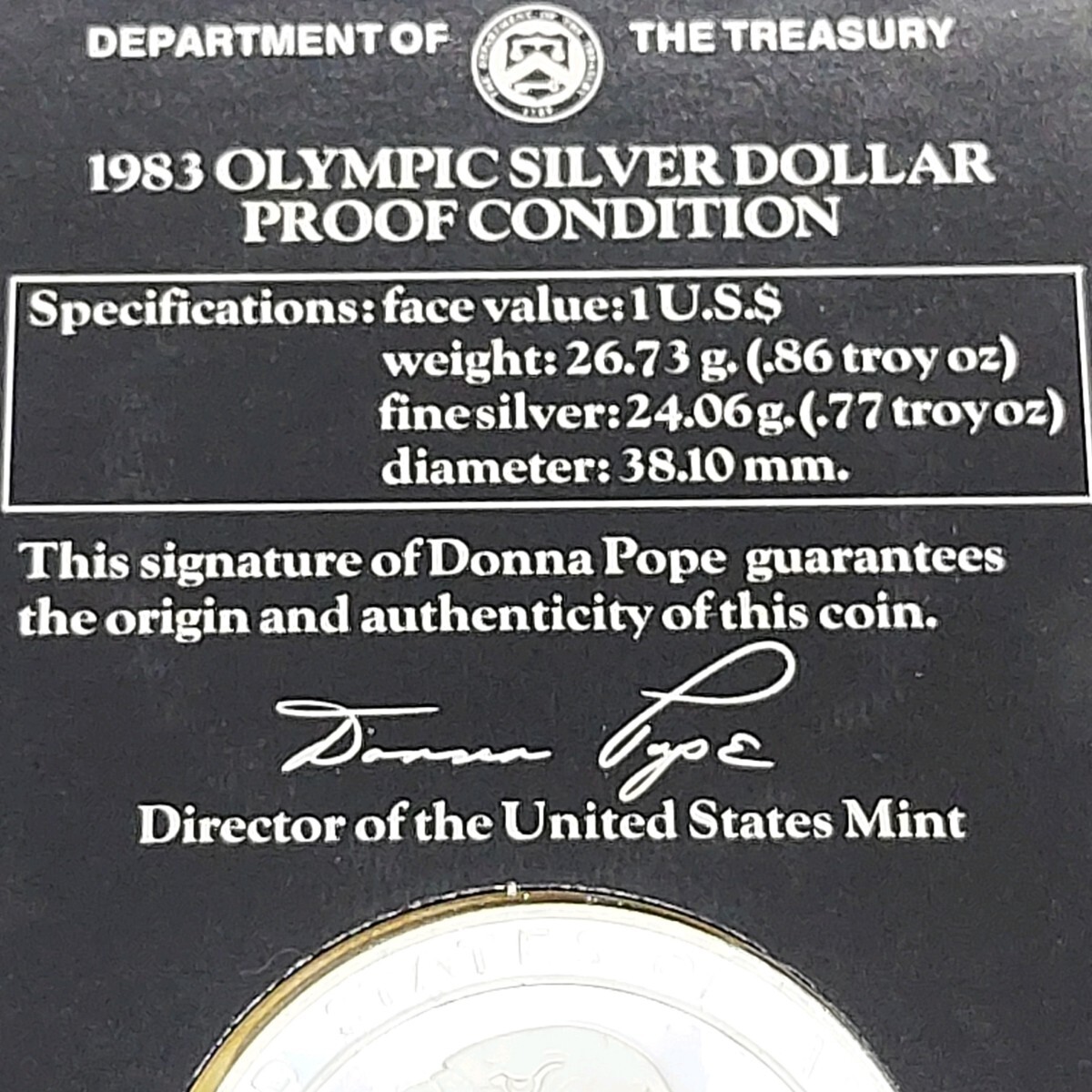 Yahoo!オークション - SV900 アメリカ 1983年 ロサンゼルス五輪記念 1...