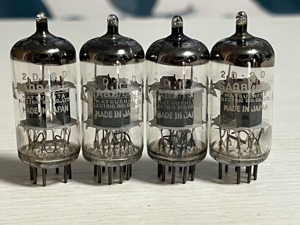 Yahoo!オークション - ECC85 6AQ8 4本同一ロット 7D 松下 試験済 真空...