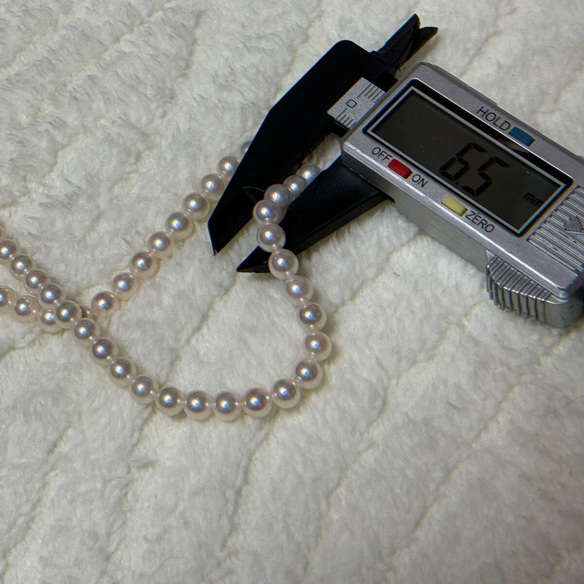 Yahoo!オークション - A47 アコヤ真珠 極美品 ネックレス 6〜6.5mm 41c...