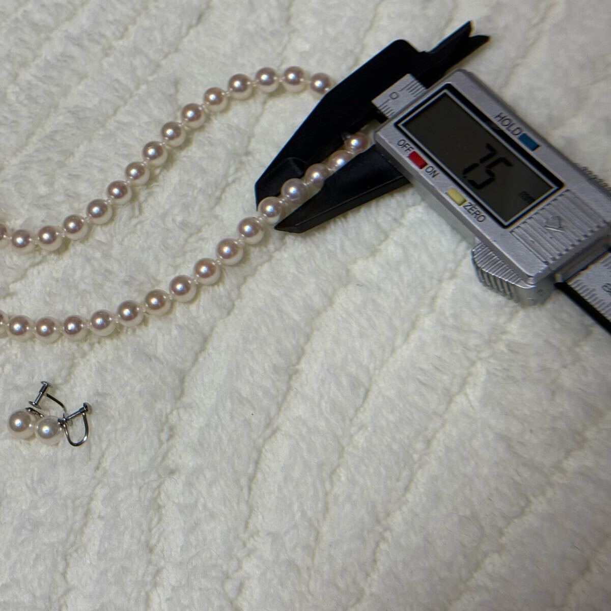 Yahoo!オークション - A43 アコヤ真珠 極美品 ネックレス 7〜7.5mm 43c...