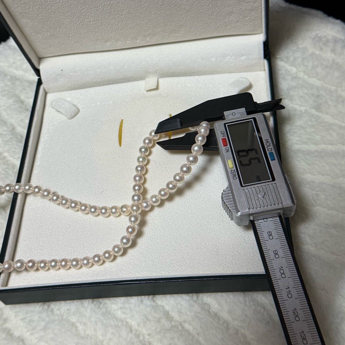 Yahoo!オークション - P45 アコヤ真珠 極美品 ネックレス 6〜6.5mm 44c...