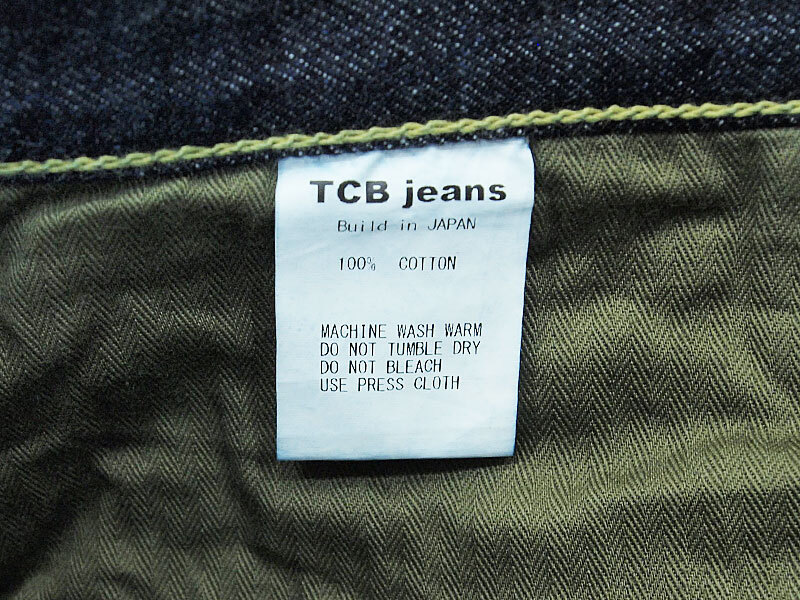 Yahoo!オークション - 希少 40 サイズ 美品 TCB jeans S40's Jeans デ...