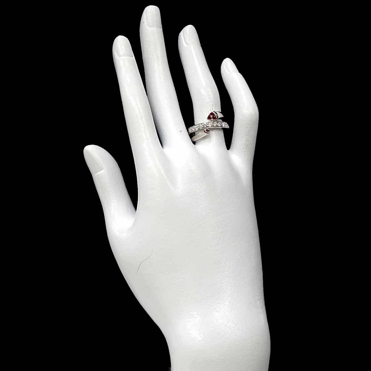 Yahoo!オークション - リング 14号 ダイヤ 0.58ct ルビー Pt プラチナ ...