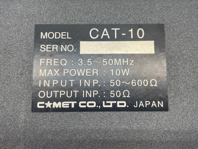 Yahoo!オークション - K7161 コメット CAT-10 アンテナチューナー 3.5M...