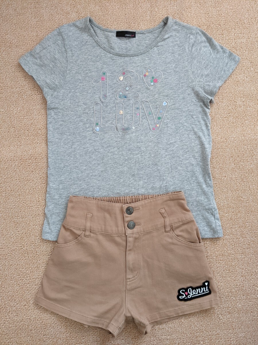 Yahoo!オークション - jenni 150 160 半袖 Tシャツ ショートパンツ キ...