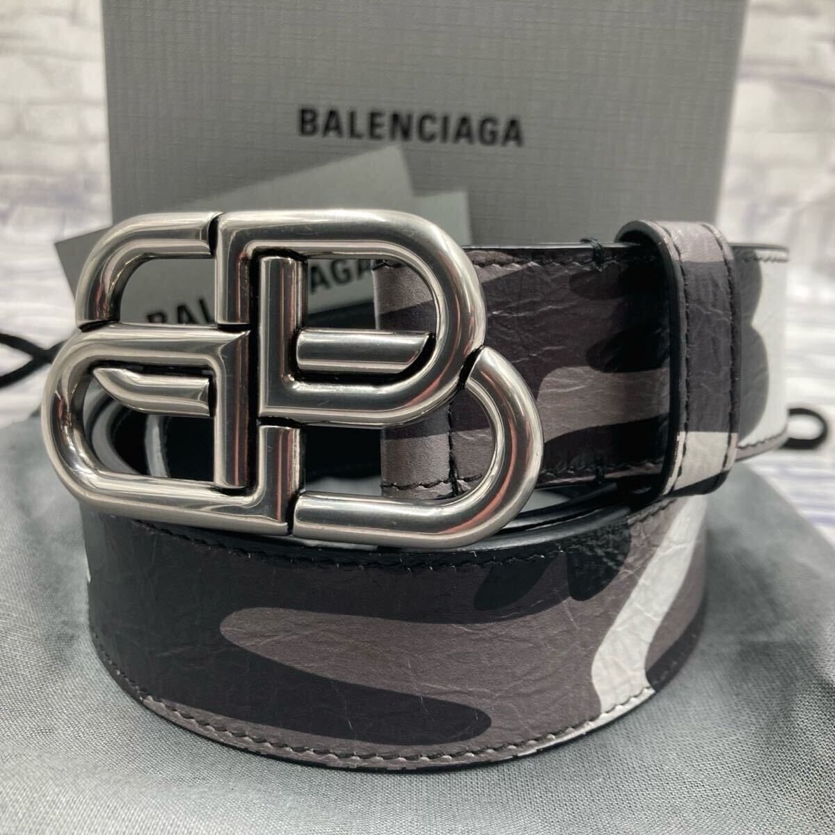 付属品完備/最高級】BALENCIAGA バレンシアガ ベルト BBロゴ 付属品完備/最高級】BALENCIAGA バレンシアガ ベルト BBロゴ
