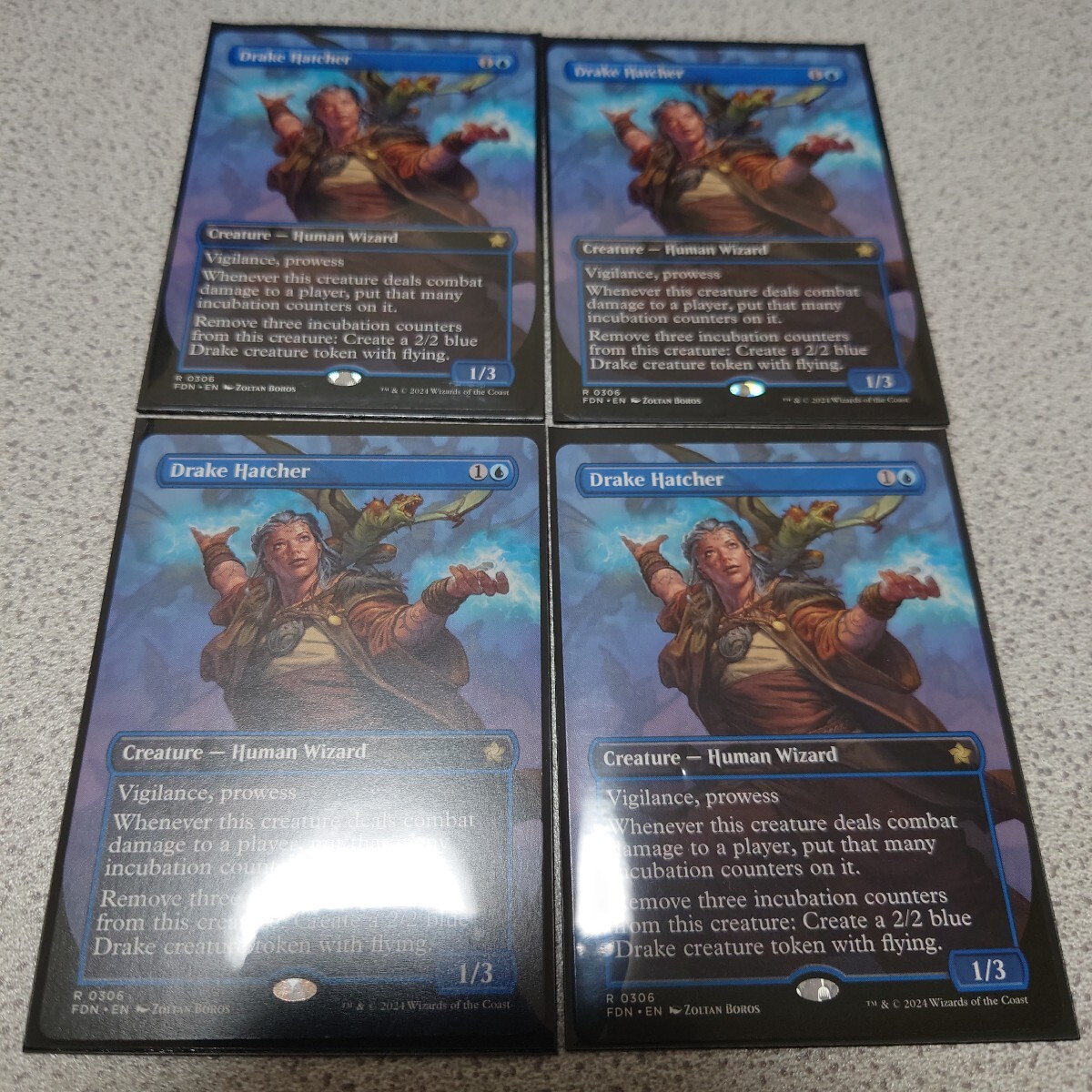Yahoo!オークション - MTG FDN ドレイクの孵卵者 英語 四枚セット ボー...
