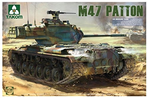 Yahoo!オークション - TAKOM 1/35 アメリカ軍 M47パットン中戦車 プラ...