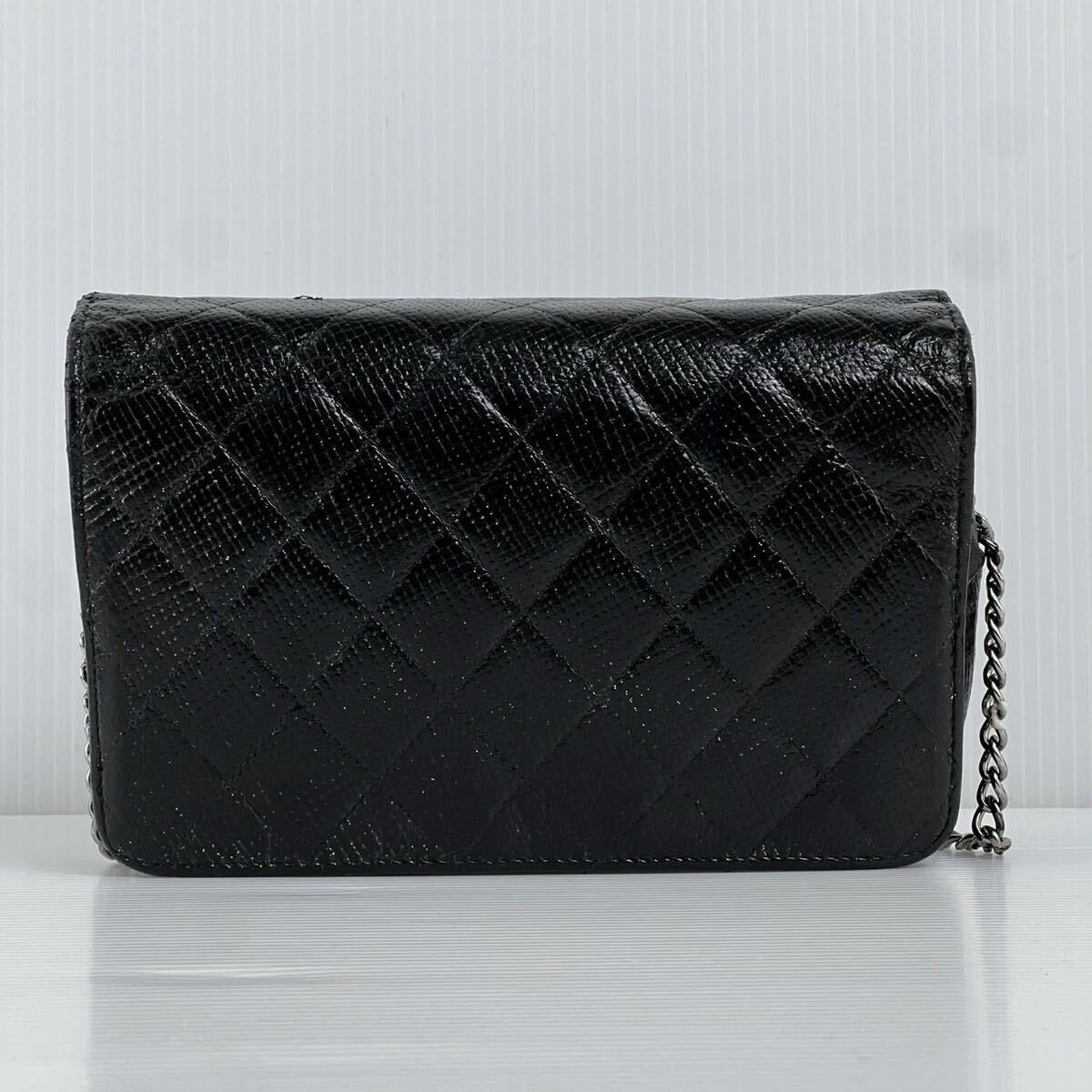 CHANEL シャネル チェーン ショルダーバッグ ブラック バッグ CHANEL シャネル チェーン ショルダーバッグ ブラック バッグ