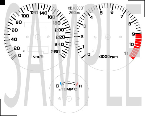 Yahoo!オークション - H02 CB1000SF CBX400F ホワイトメーターシート