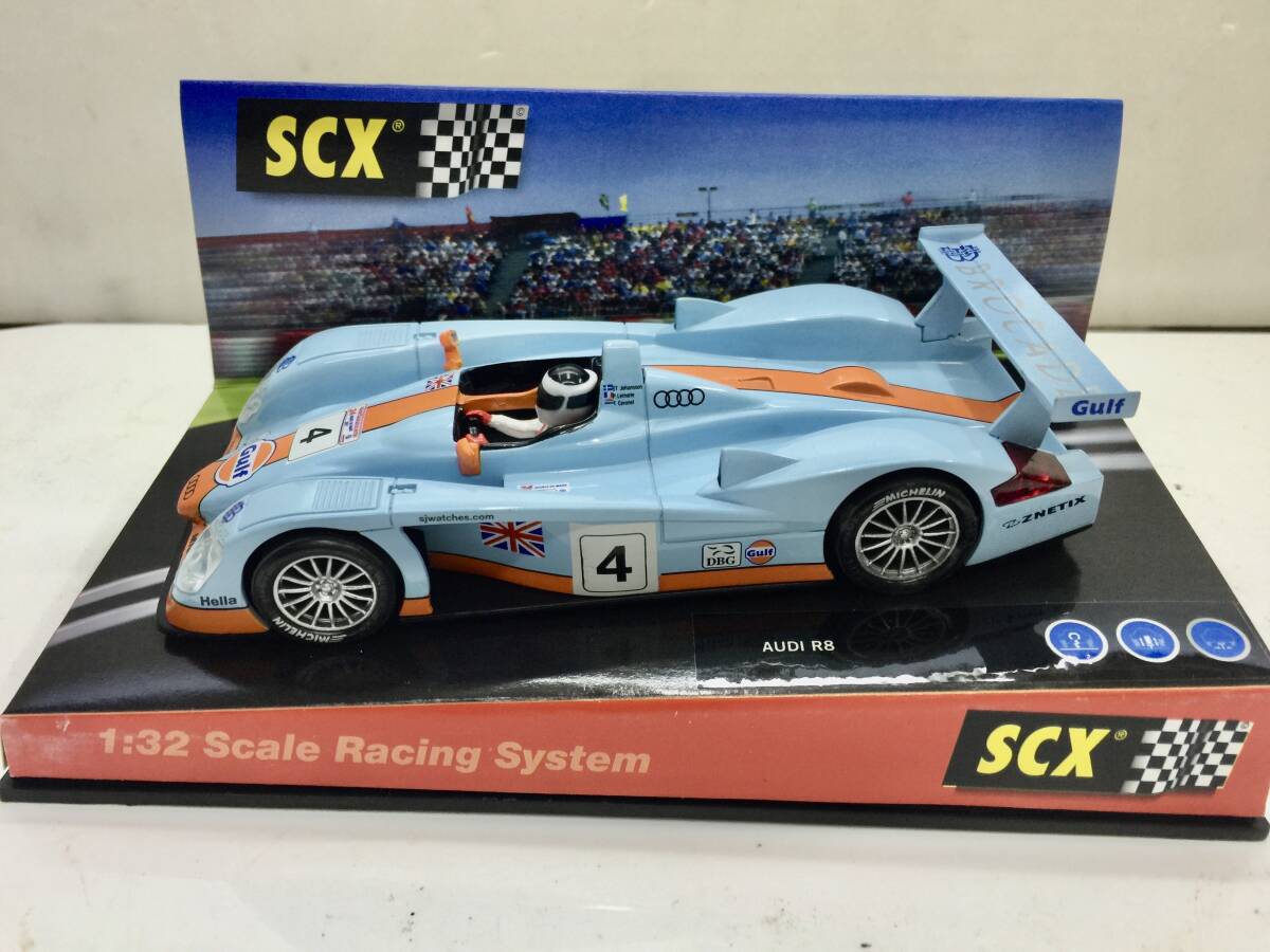 Yahoo!オークション - Tecni- Toys// SCX//1/32//Gluf Audi R8 スロッ...