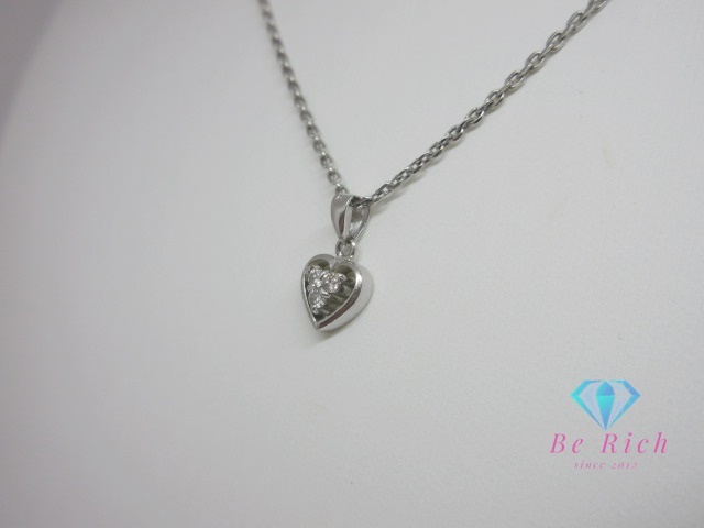 Yahoo!オークション - Pt850 Pt900 プラチナ ダイヤモンド 0.08ct 付 ...