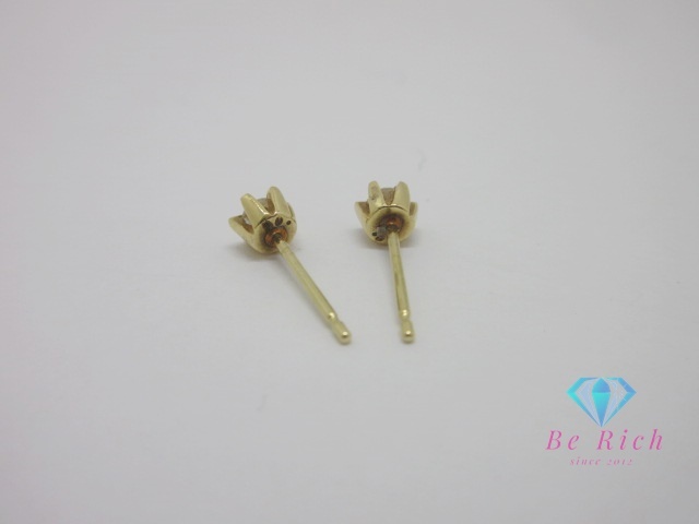 Yahoo!オークション - K18 YG ダイヤモンド 0.06ct 0.06ct 付 デザイン...