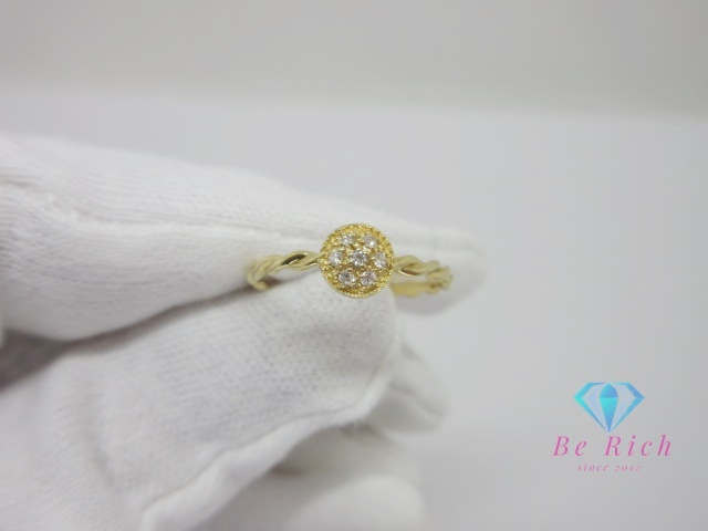 Yahoo!オークション - ete エテ K18 YG ダイヤモンド 0.04ct 付 デザイ...