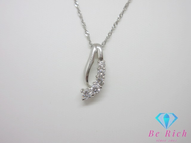 Yahoo!オークション - Pt850 Pt900 プラチナ ダイヤモンド 0.43ct 付 ...