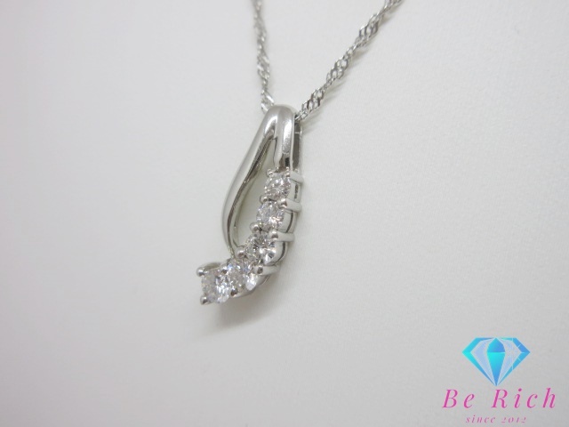 Yahoo!オークション - Pt850 Pt900 プラチナ ダイヤモンド 0.43ct 付 ...