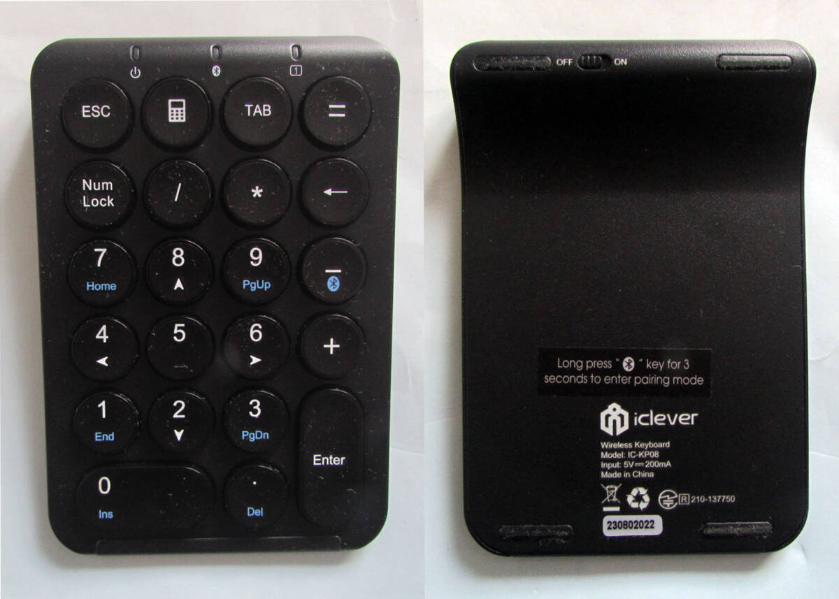 Yahoo!オークション - iClever Bluetooth ワイヤレス テンキー