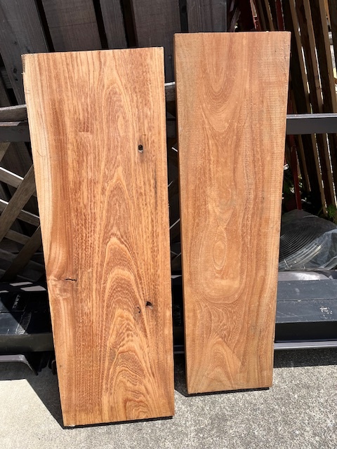 Yahoo!オークション - 欅 2枚組 84㎝x27㎝x4㎝ 一枚板 無垢材 看板 ...