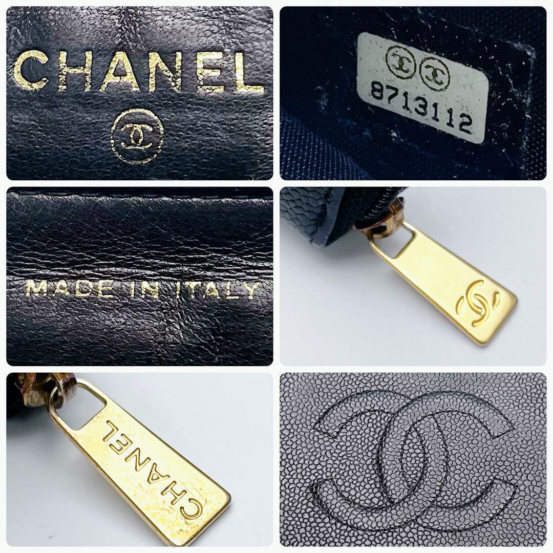 本日限定 新品未使用 CHANELキャビアスキンラウンドジップ 正規 本日限定 新品未使用 CHANELキャビアスキンラウンドジップ 正規