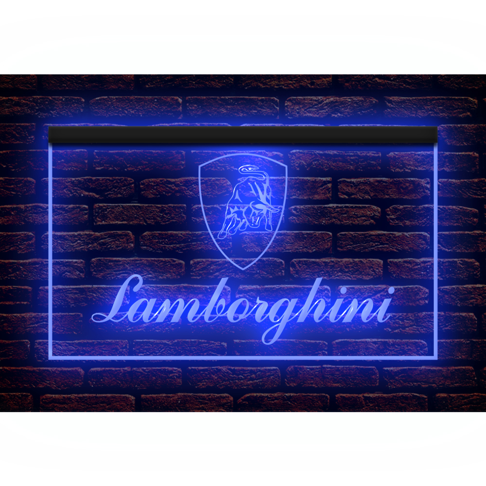 Yahoo!オークション - U403 // LED ネオンライトサイン Lamborghini ラ...