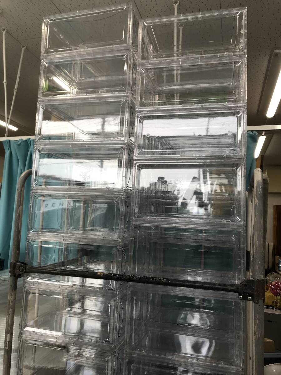 Yahoo!オークション - 0674 シューズBOX 2種類 クリアケース インテリ...