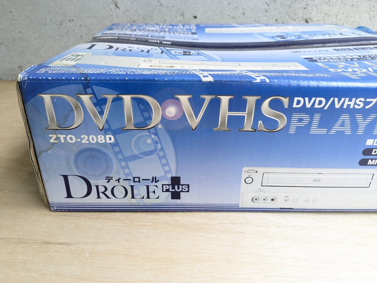 Yahoo!オークション - 当時物 未開封 ZTO-208D VHS DVDプレーヤー 現状...