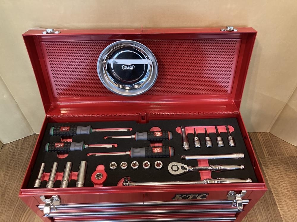 Yahoo!オークション - 023 おすすめ商品 KTC ツールチェスト(3段)+ハン...