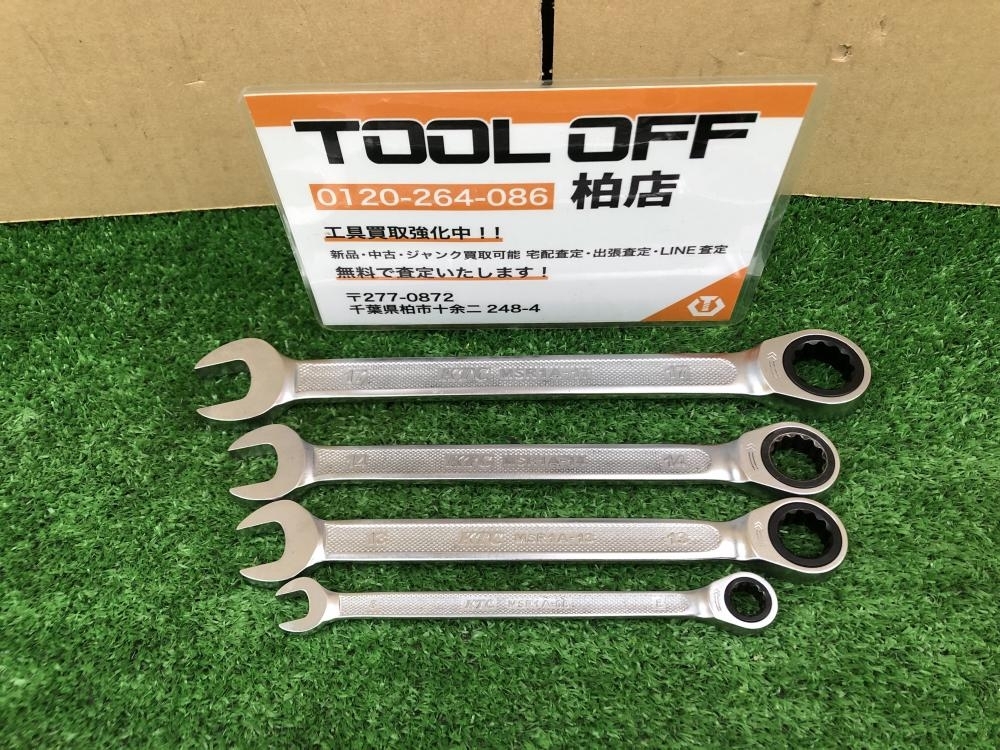 Yahoo!オークション - 010 おすすめ品 KTC ラチェットコンビレンチ 4点...