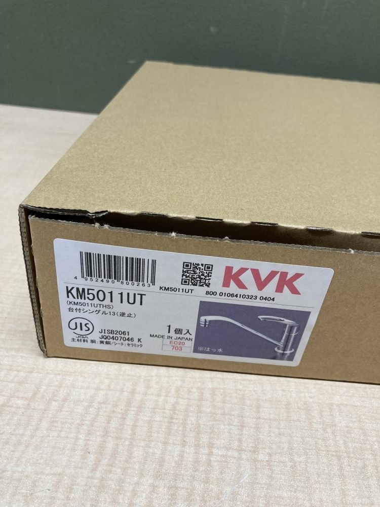 Yahoo!オークション - 018 未開封品・即決価格 KVK 台付シングル混合栓...