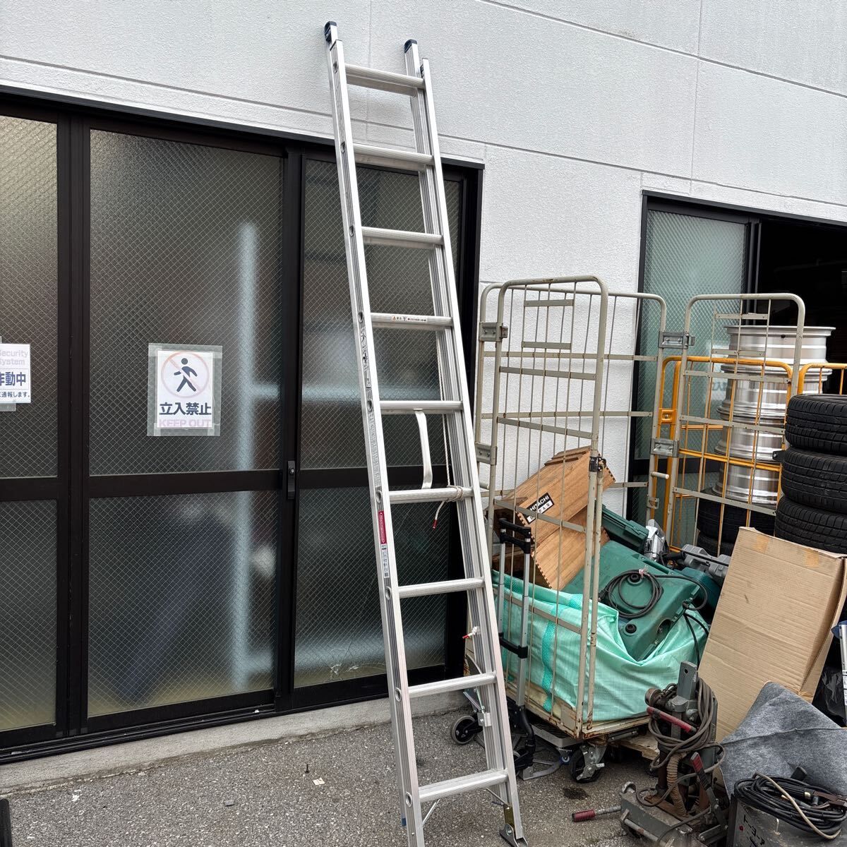 Yahoo!オークション - UTN381【引取限定】2連はしご HASEGAWA ハセガワ...