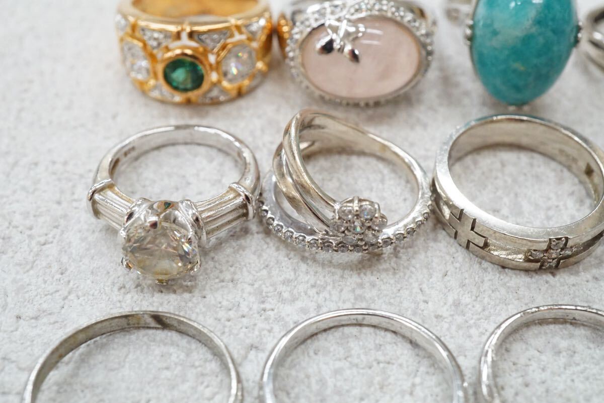 Yahoo!オークション - C928 全てSILVER 925 リング 指輪 12点セット シ...