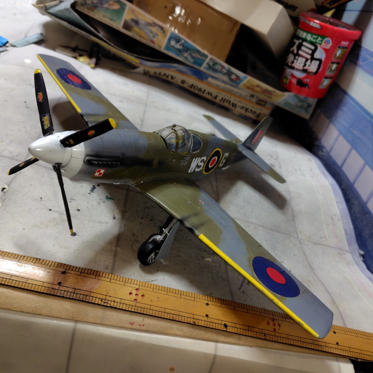 Yahoo!オークション - 1/32 アメリカ陸軍 P51完成品
