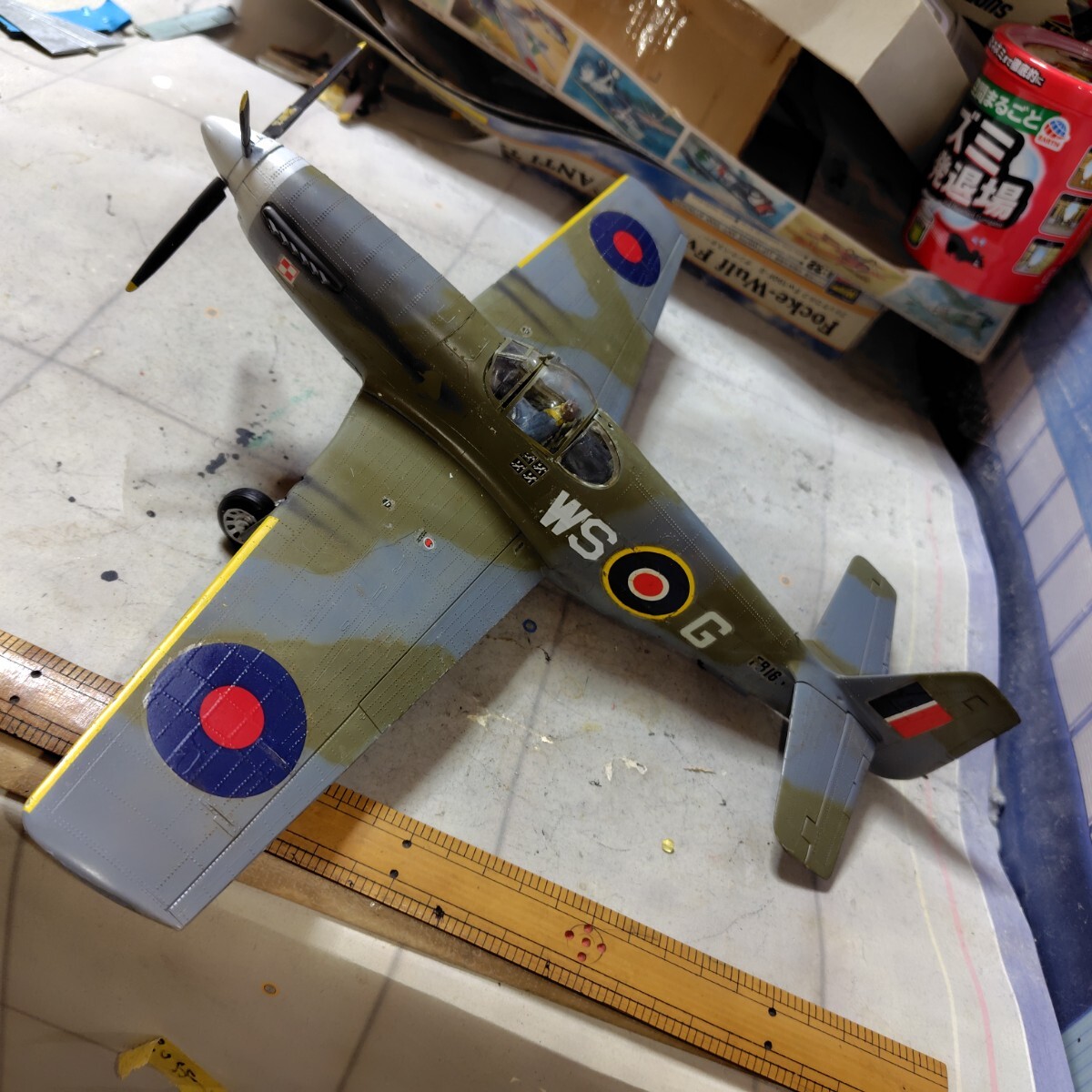 Yahoo!オークション - 1/32 アメリカ陸軍 P51完成品