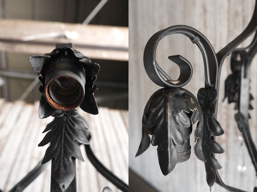 Yahoo!オークション - アンティーク 3灯吊り下げランプ [almt-107]ビ...