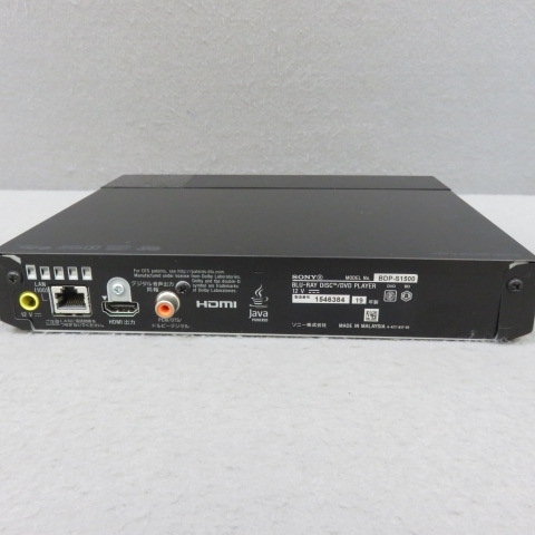 Yahoo!オークション - B231 SONY ブルーレイ・DVDプレーヤー BDP-S1500...
