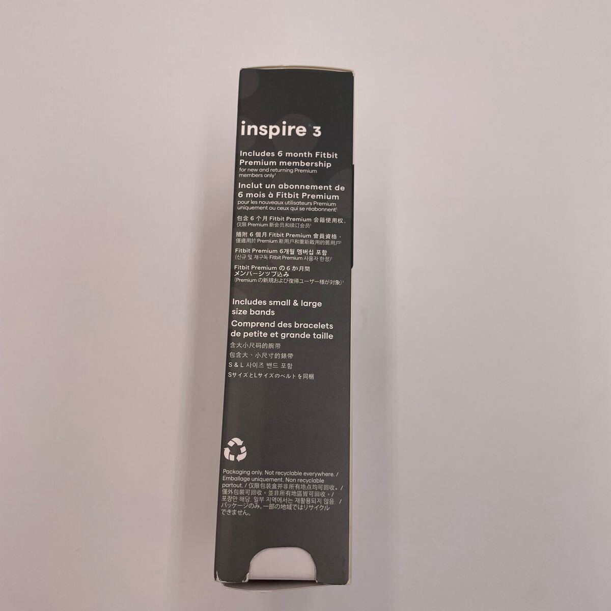 Yahoo!オークション - 【美品】Fitbit Inspire3 Midnight【Aランク】09...