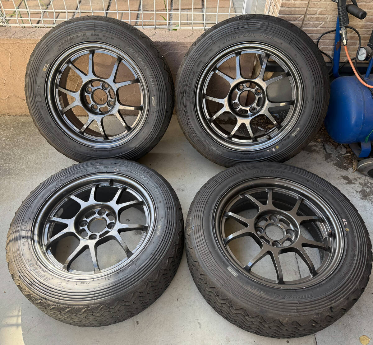 Yahoo!オークション - 1円〜 REVOWIN PS-05 15×6.5+37 185/60R15 ダ...