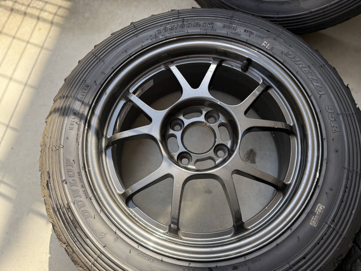 Yahoo!オークション - 1円〜 REVOWIN PS-05 15×6.5+37 185/60R15 ダ...