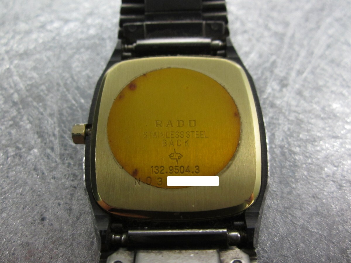 美品 ガラス無傷 ラドー RADO ダイヤスター 4Pダイヤ 黒文字盤 美品 ガラス無傷 ラドー RADO ダイヤスター 4Pダイヤ 黒文字盤
