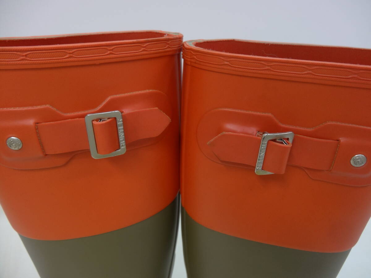 Yahoo!オークション - 20072 HUNTER レディースロングレインブーツ UK4...