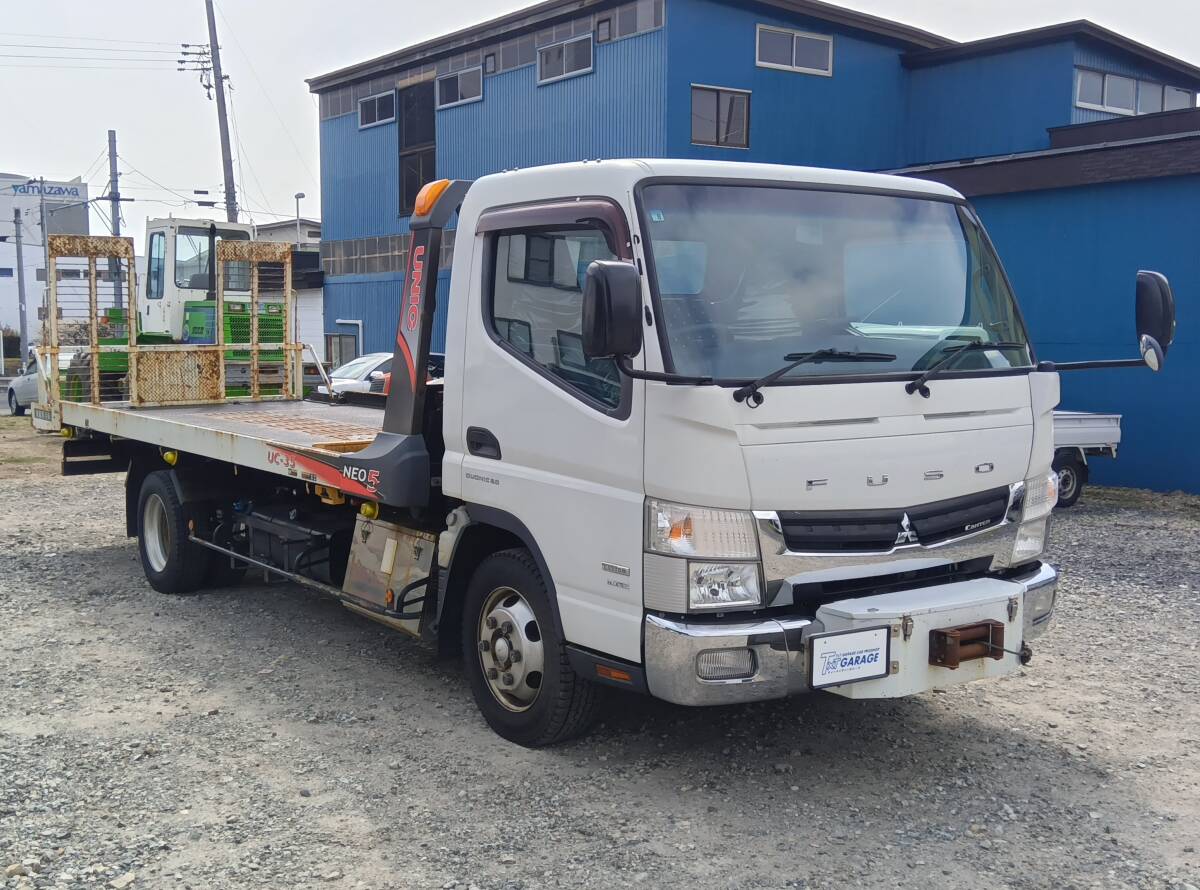 Yahoo!オークション - 山形発 H27 三菱 キャンター積載車 FEB80 抹消渡...