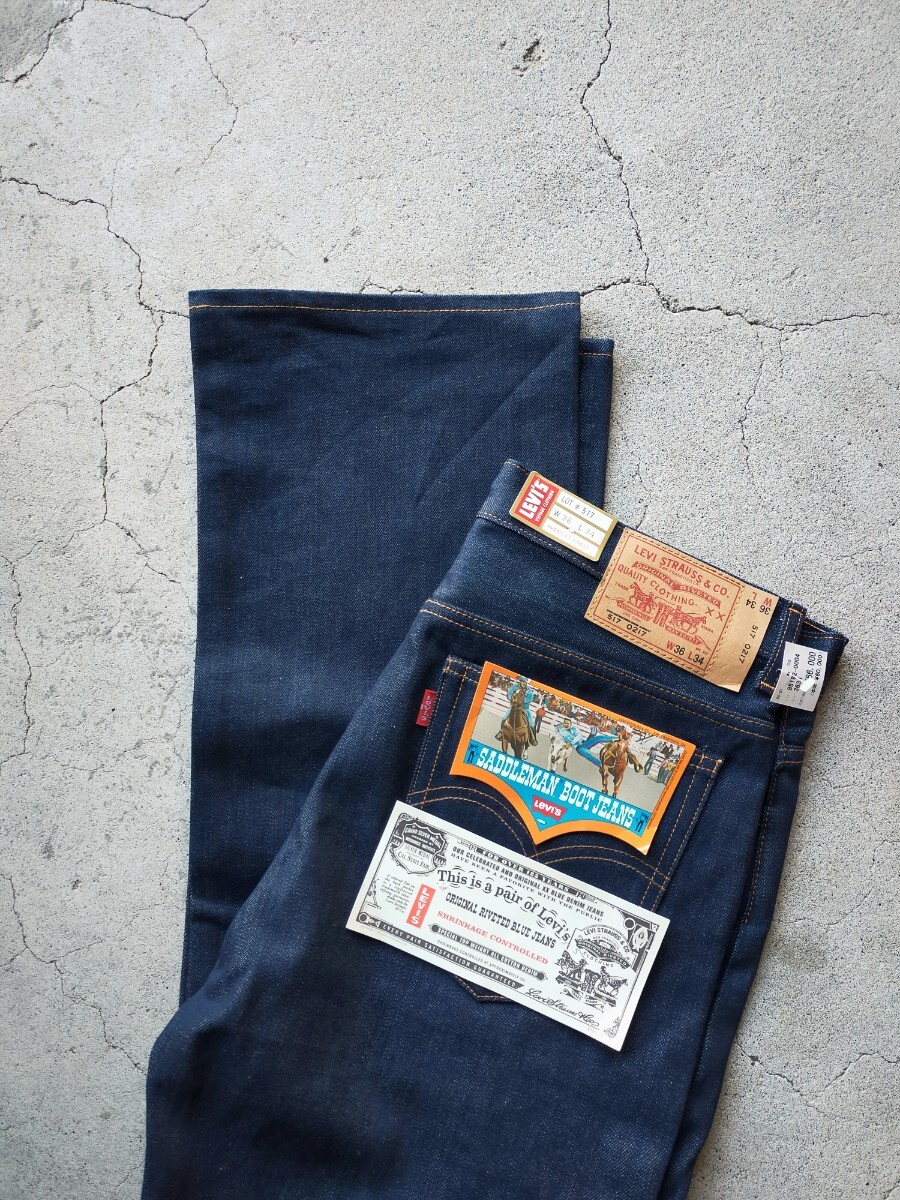 Yahoo!オークション - 【800本限定】Levis LVC 517 BOOT JEANS SADDLEM...
