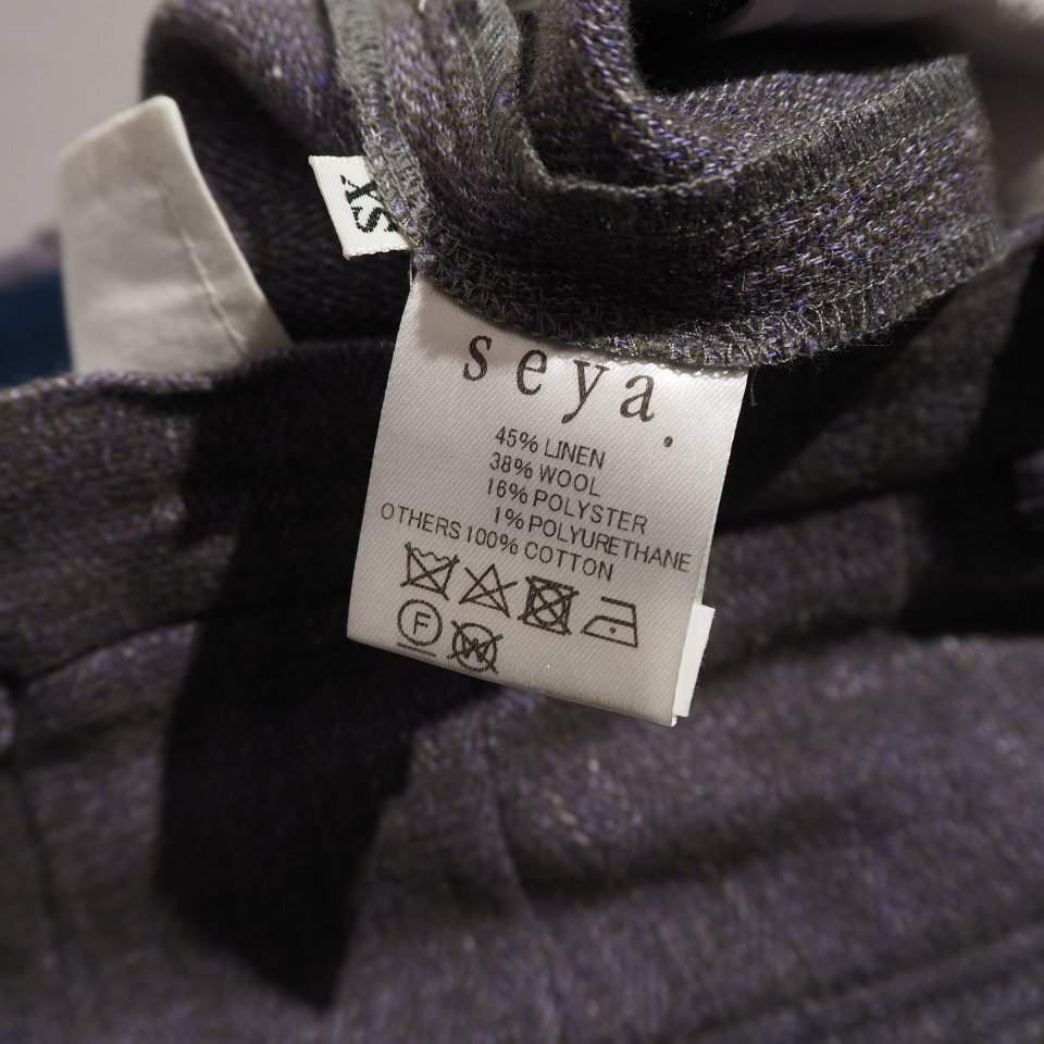 Yahoo!オークション - C1903P seya. セヤ リネンウール へリンボーン 2...