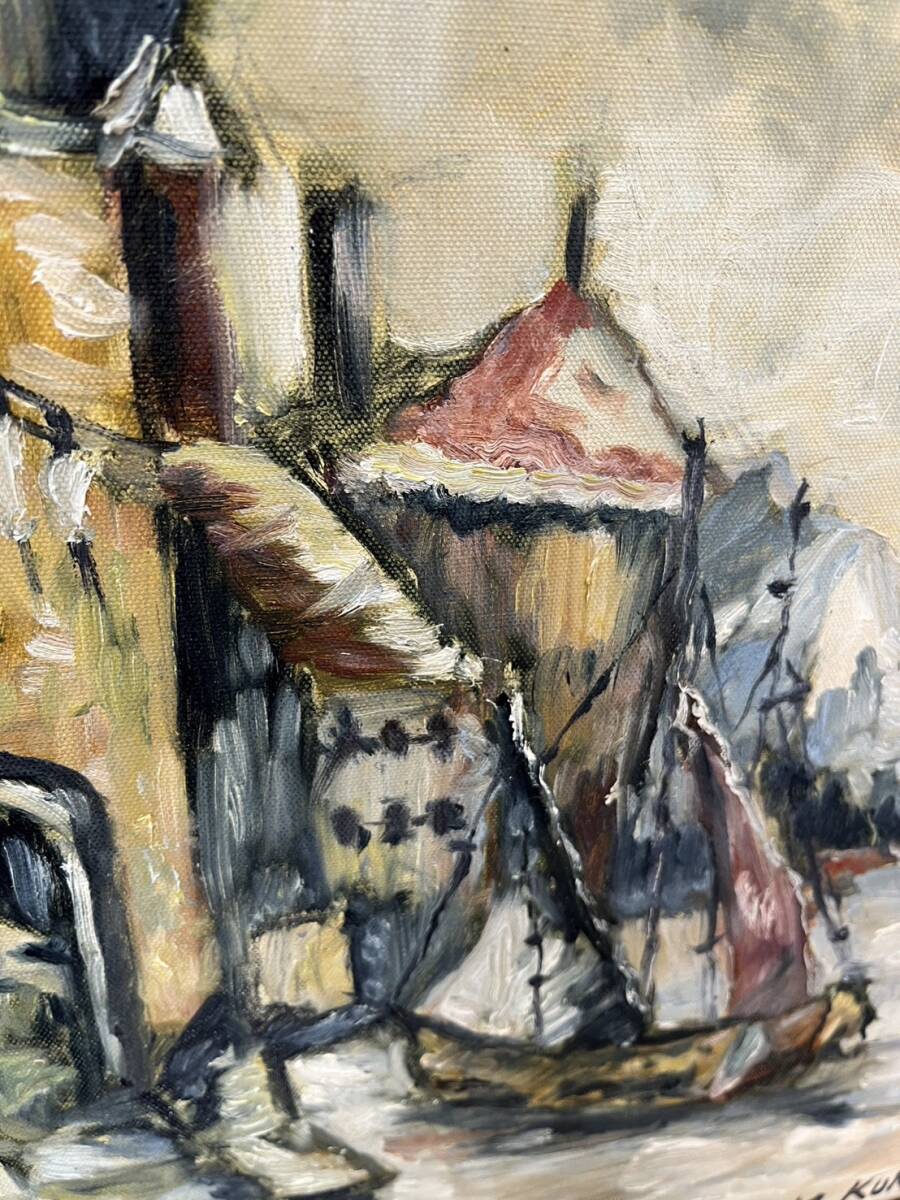 Yahoo!オークション - 栗田政勝 M.KURITA 油彩絵画 真作 風景画 キャン...